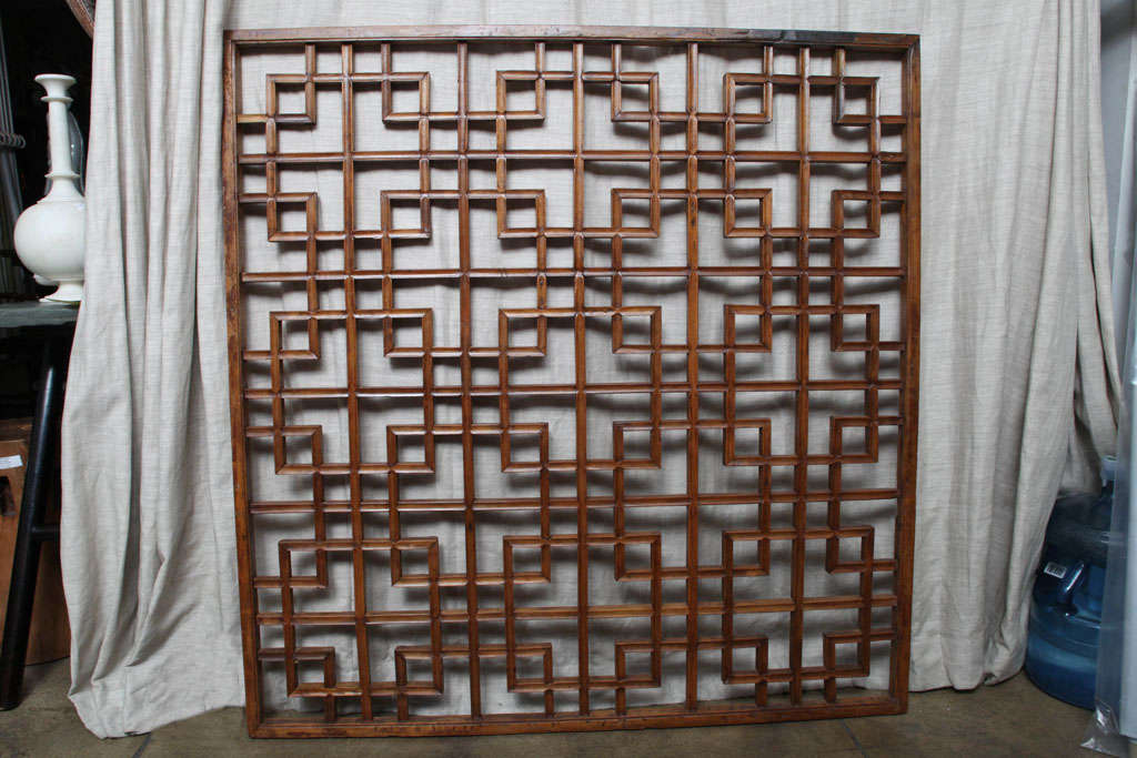 Chinese Lattice Screen at 1stDibs