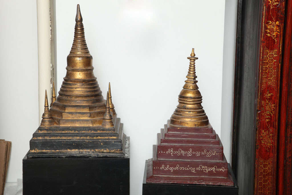 Wooden Burmese Stupas at 1stDibs