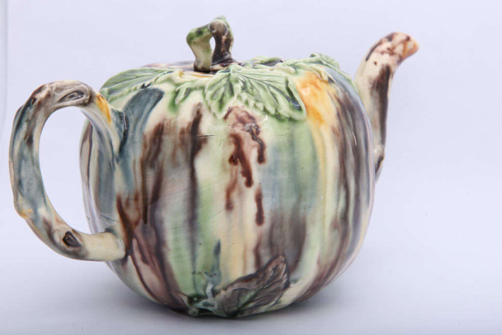 Rare Whieldon School Apple Teapot at 1stDibs