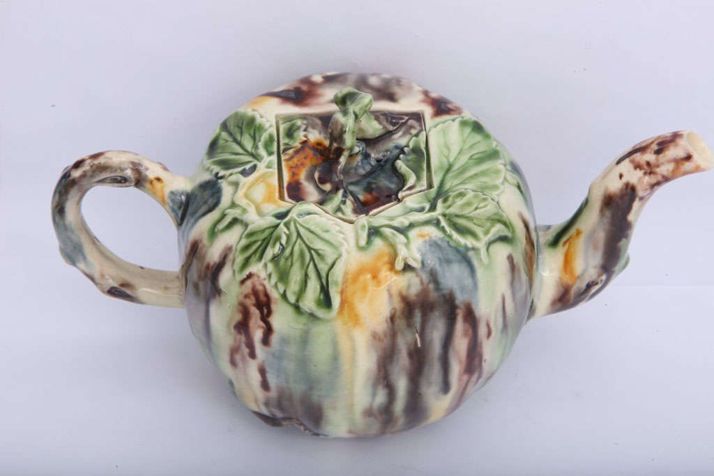 Rare Whieldon School Apple Teapot at 1stDibs