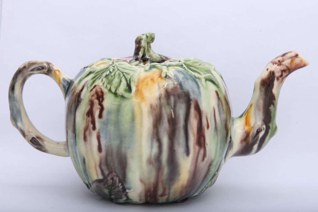 Rare Whieldon School Apple Teapot at 1stDibs