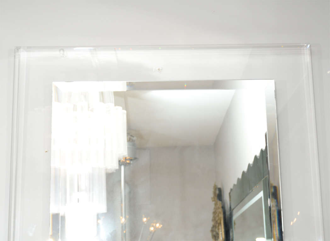 Custom Lucite Framed Mirror For Sale at 1stDibs | lucite mirror ...