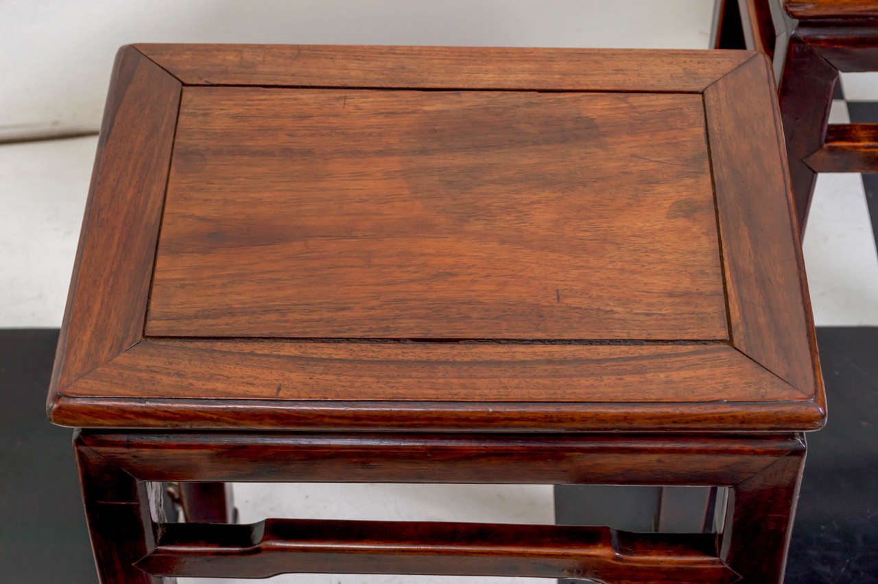 Pair of Late 19th Century Chinese Rosewood Side Tables at 1stDibs ...