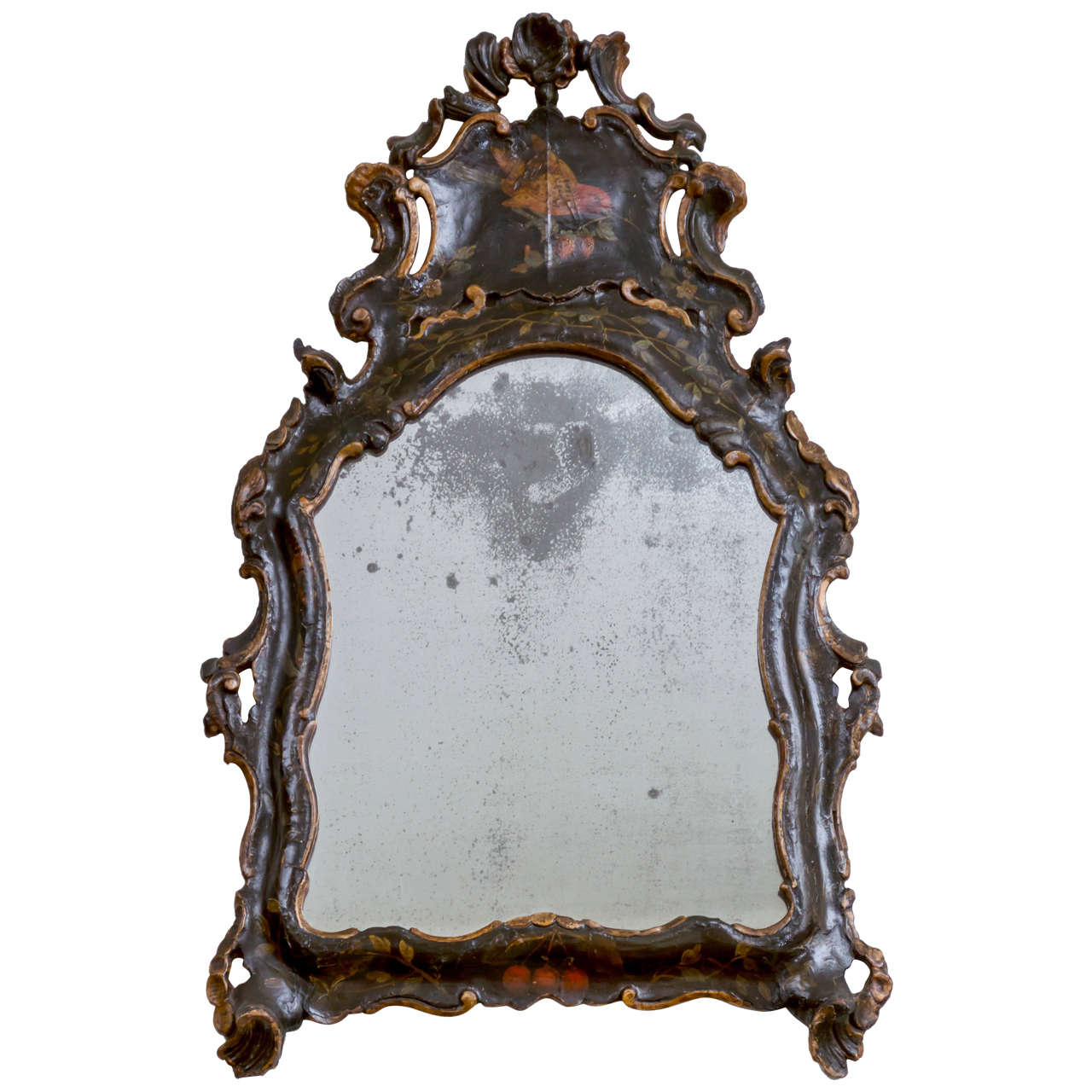 18th Century Venetian Mirror, Faux Marble, Gilded, Original Mercury ...