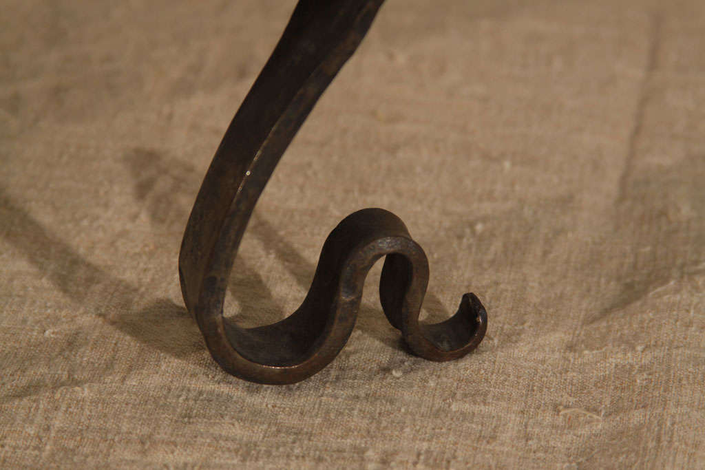 Hand-Wrought Firedogs For Sale at 1stDibs | fire dogs for fireplace ...