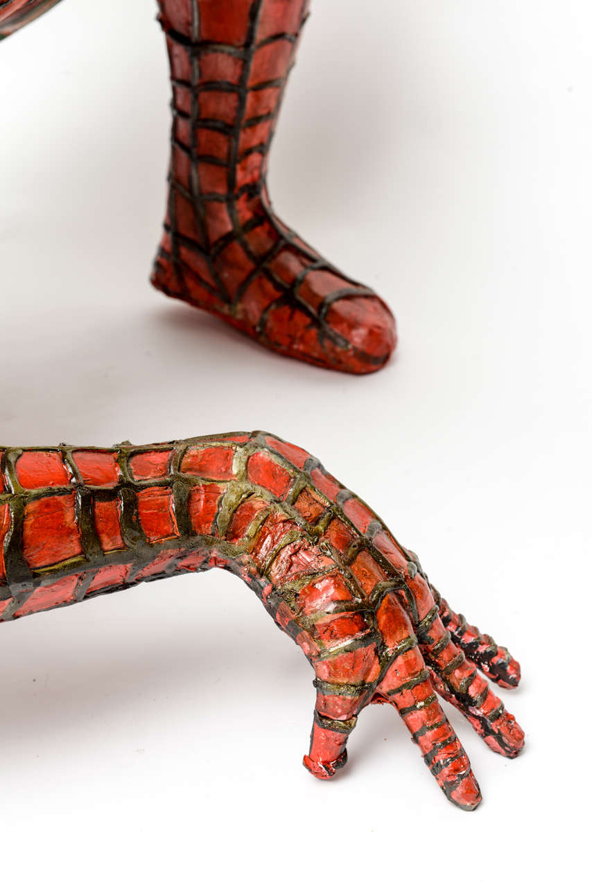 Domenico Pellegrino Spiderman Sculpture For Sale at 1stDibs