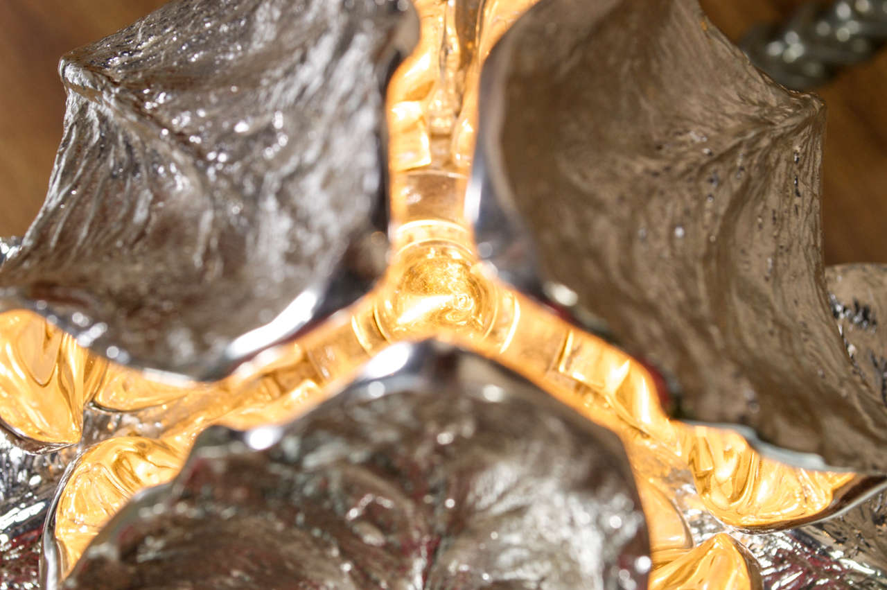 Maison Charles Iris Motif Lamp For Sale at 1stDibs