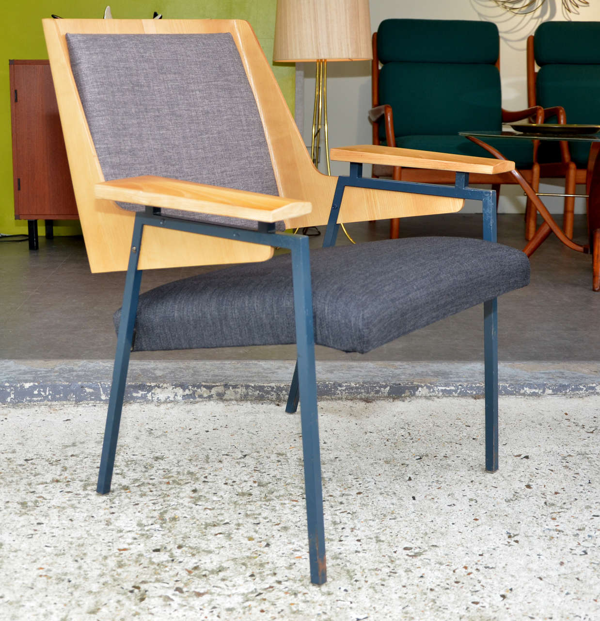 Two 1963 German Armchairs by Wunibald Puchner For Sale at 1stDibs