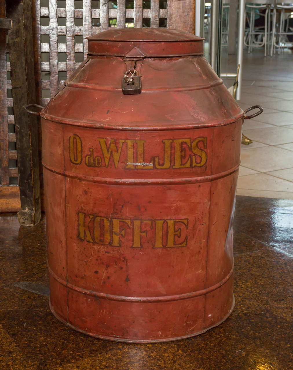 Dutch Red Tole Painted Coffee Tin, Netherlands circa 1850 For Sale at ...