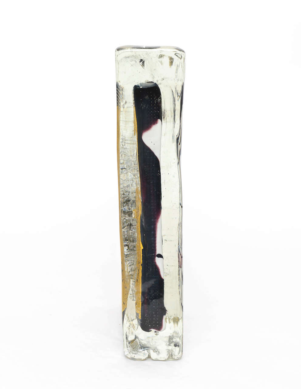 Silvano Signoretto Murano Glass Block Sculpture at 1stDibs