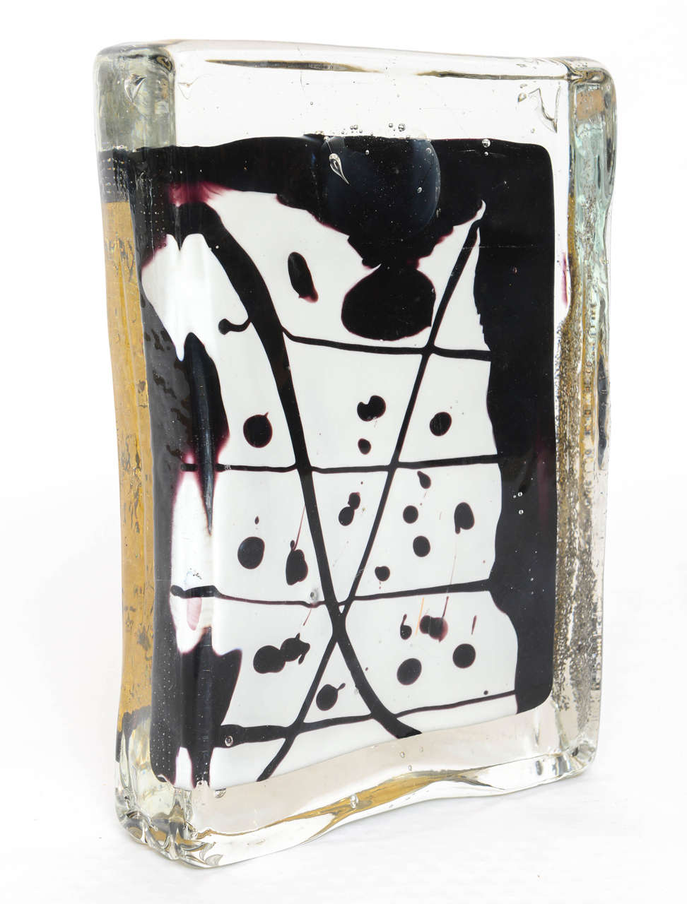 Silvano Signoretto Murano Glass Block Sculpture at 1stDibs