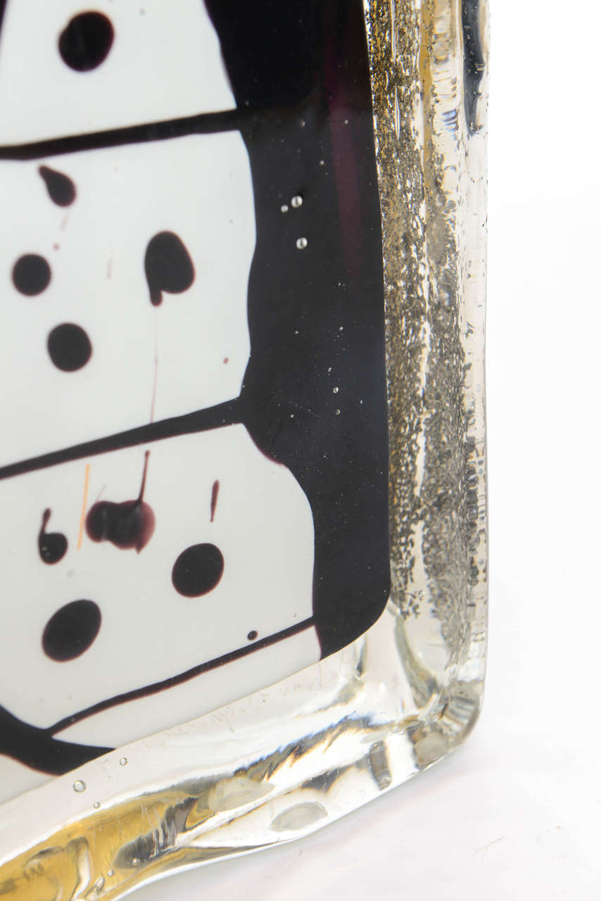 Silvano Signoretto Murano Glass Block Sculpture at 1stDibs