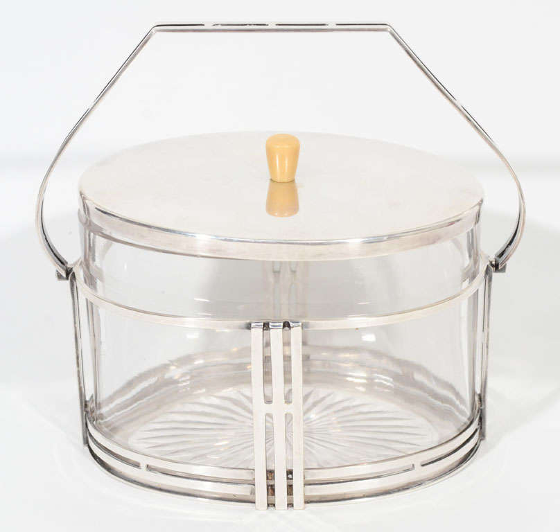 Art Deco Covered Ice Bucket/Container For Sale at 1stDibs
