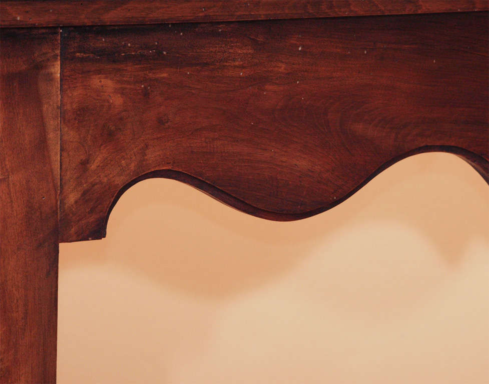 Antique French Walnut Mantle For Sale at 1stDibs