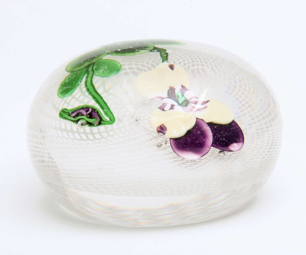 A Rare Antique Clichy Pansy Paperweight at 1stDibs