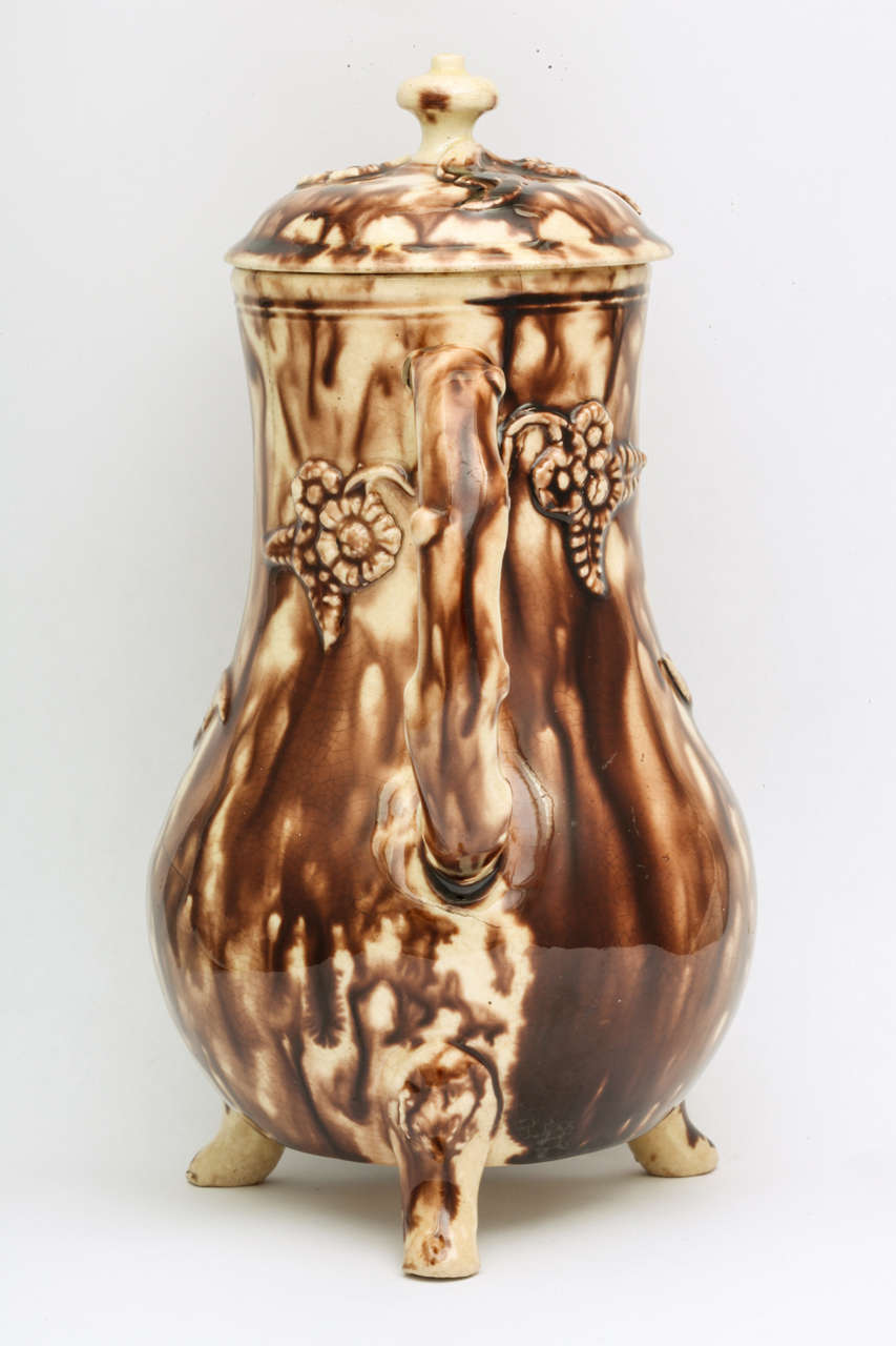 A Fine Whieldon School Pottery Covered Milk Jug For Sale at 1stDibs