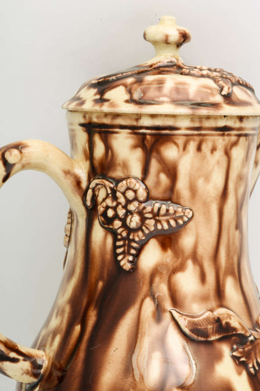 A Fine Whieldon School Pottery Covered Milk Jug For Sale at 1stDibs