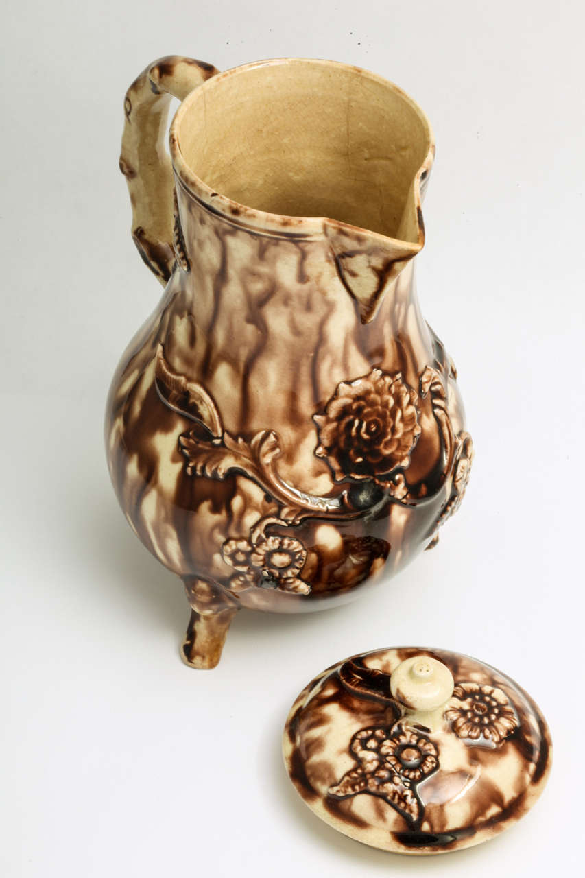 A Fine Whieldon School Pottery Covered Milk Jug For Sale at 1stDibs
