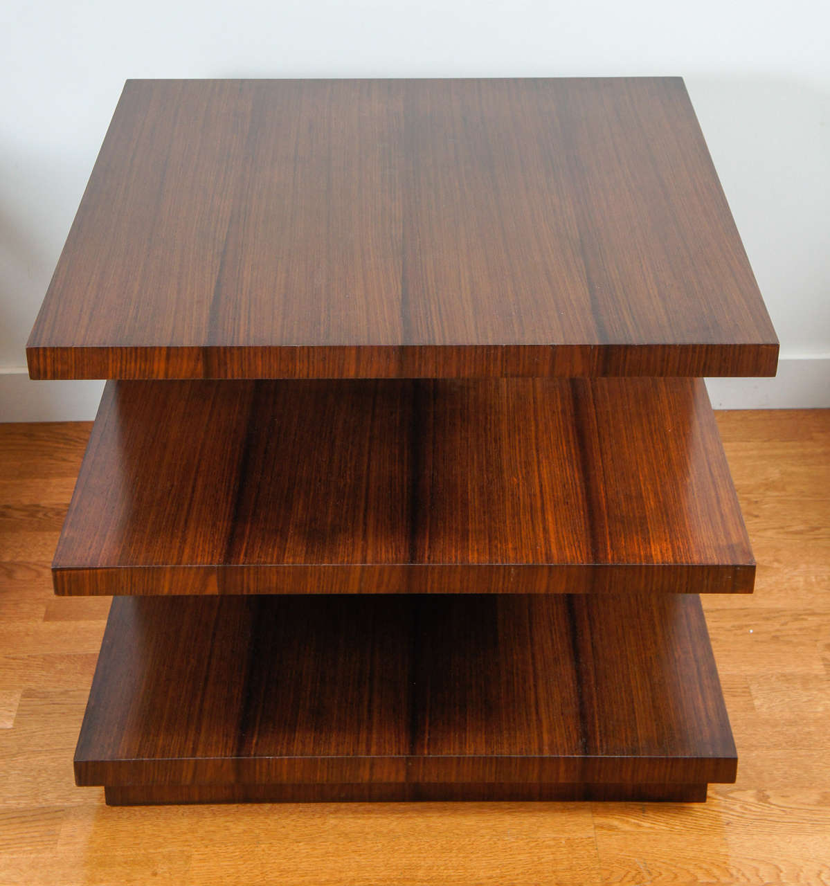 Modern Cube Table with Shelves at 1stDibs