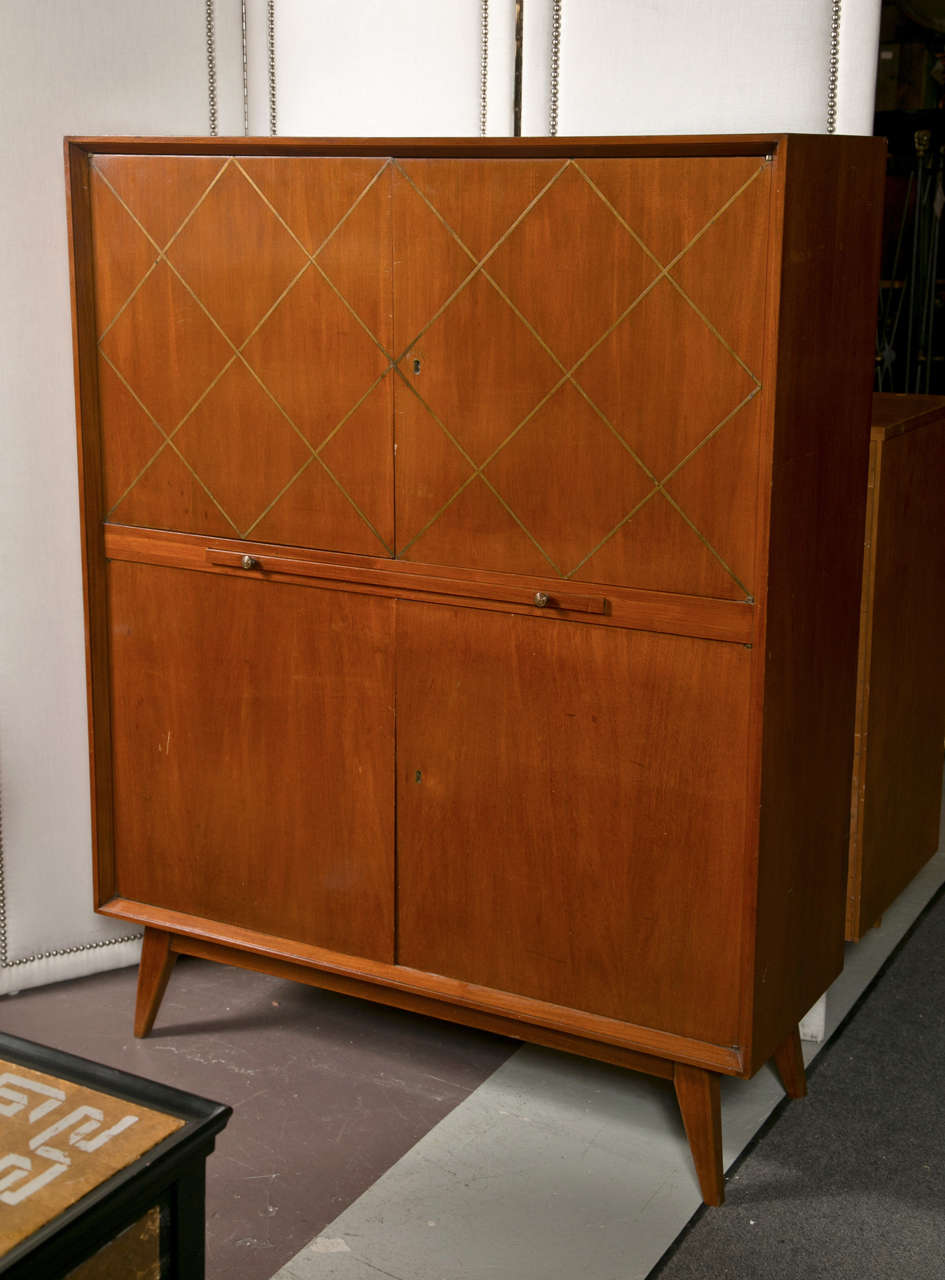 Danish Modern Mid-Century Bar Cabinet at 1stDibs