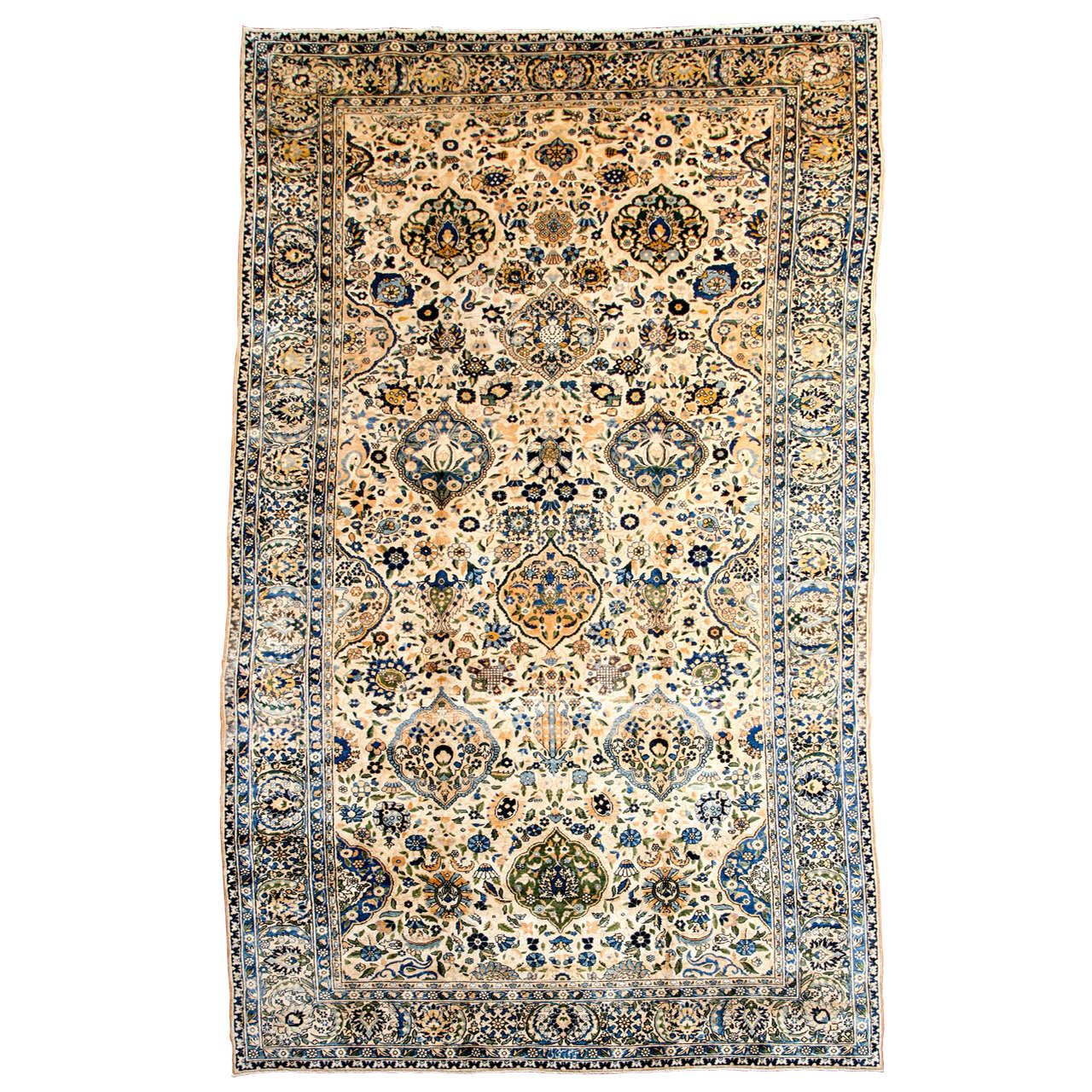 Vintage Persian Mahal Rug with Rustic English Country Cottage Style For ...