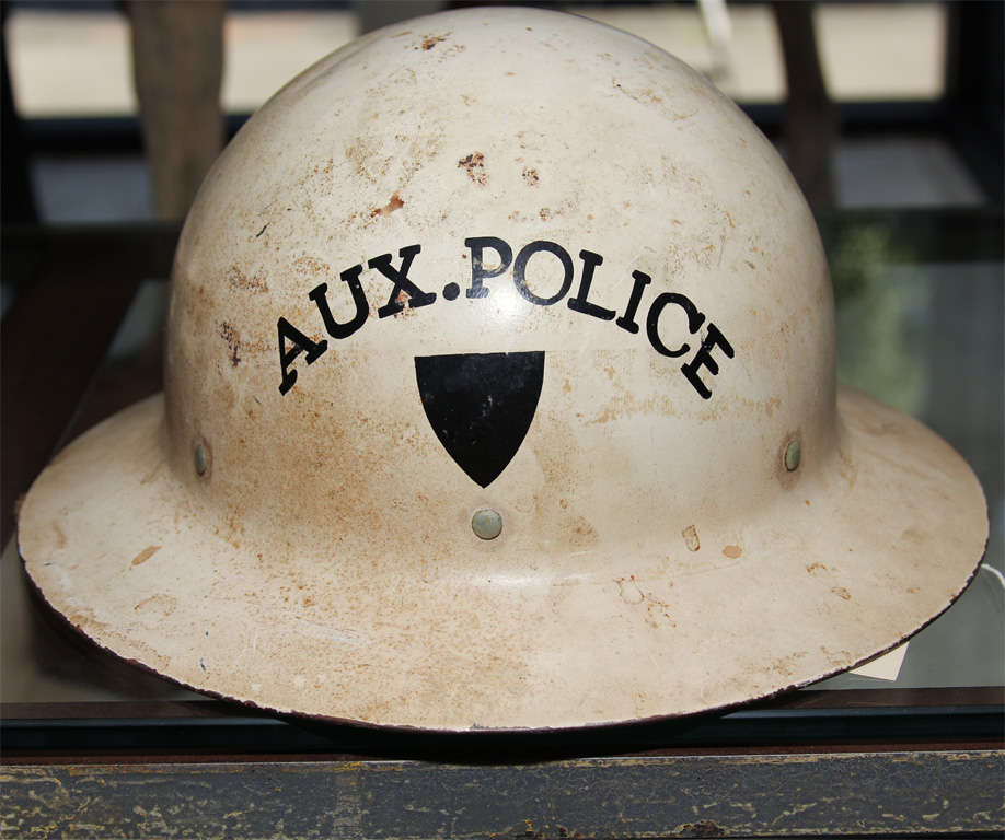 WWII Auxiliary Police Helmet For Sale at 1stDibs | wwii helmets for ...