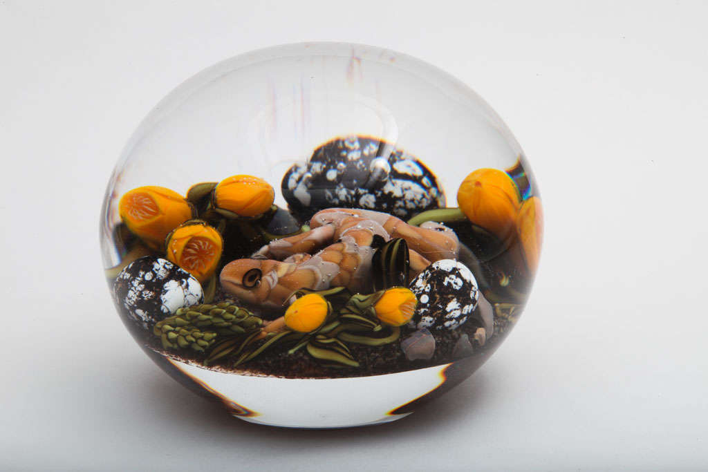 Clinton Smith Salamander Paperweight at 1stDibs
