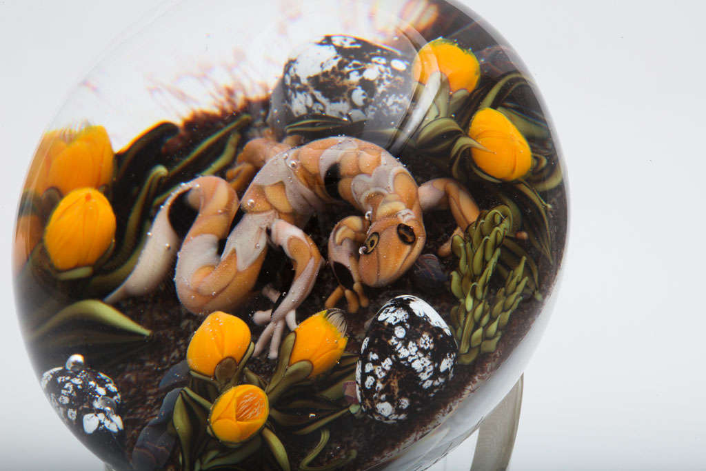 Clinton Smith Salamander Paperweight at 1stDibs