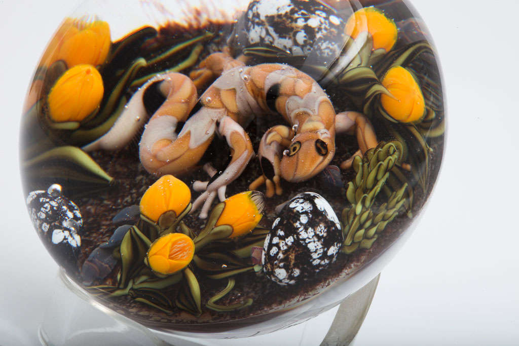 Clinton Smith Salamander Paperweight at 1stDibs