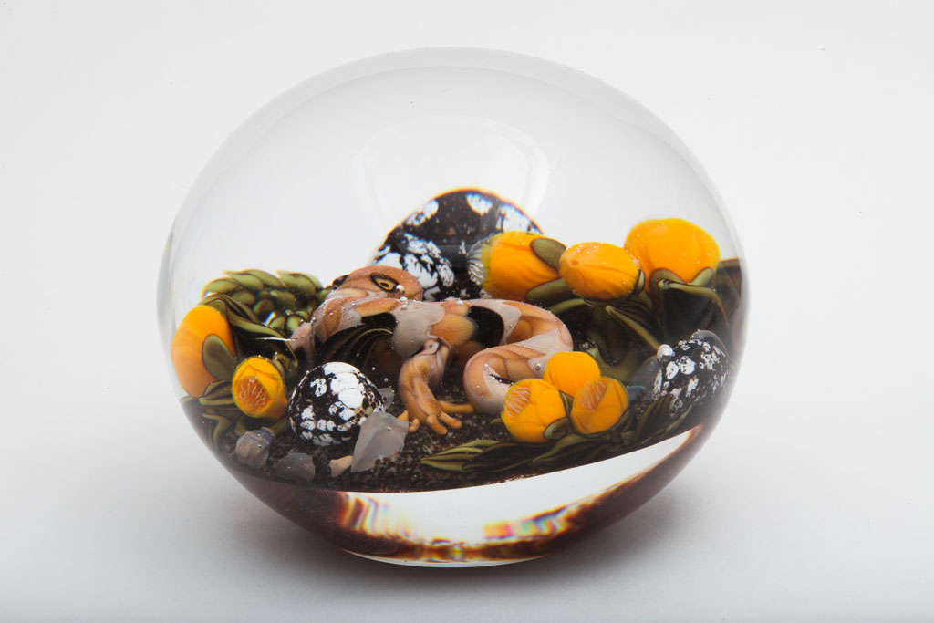 Clinton Smith Salamander Paperweight at 1stDibs