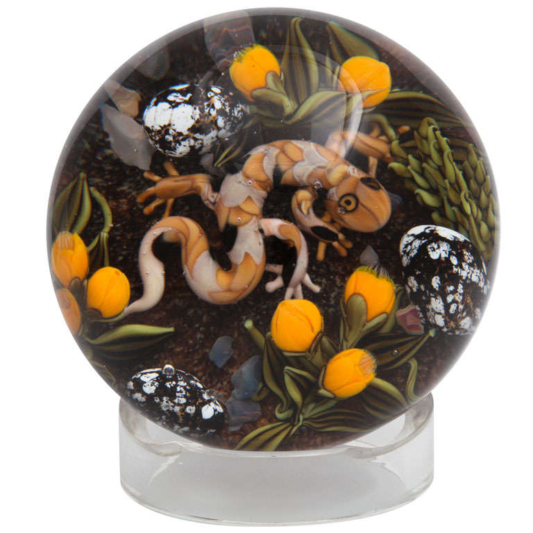 Clinton Smith Salamander Paperweight at 1stDibs