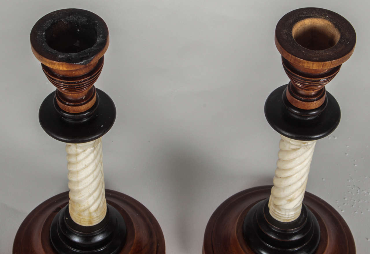 Pair Danish Candlesticks at 1stDibs