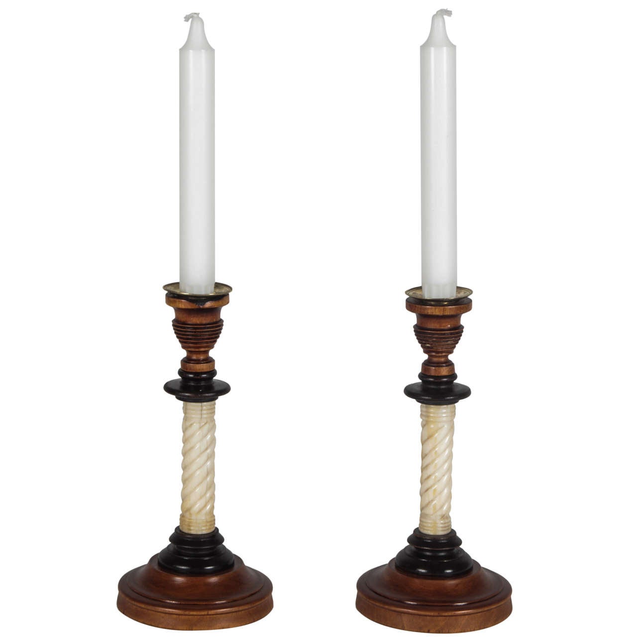 Pair Danish Candlesticks at 1stDibs