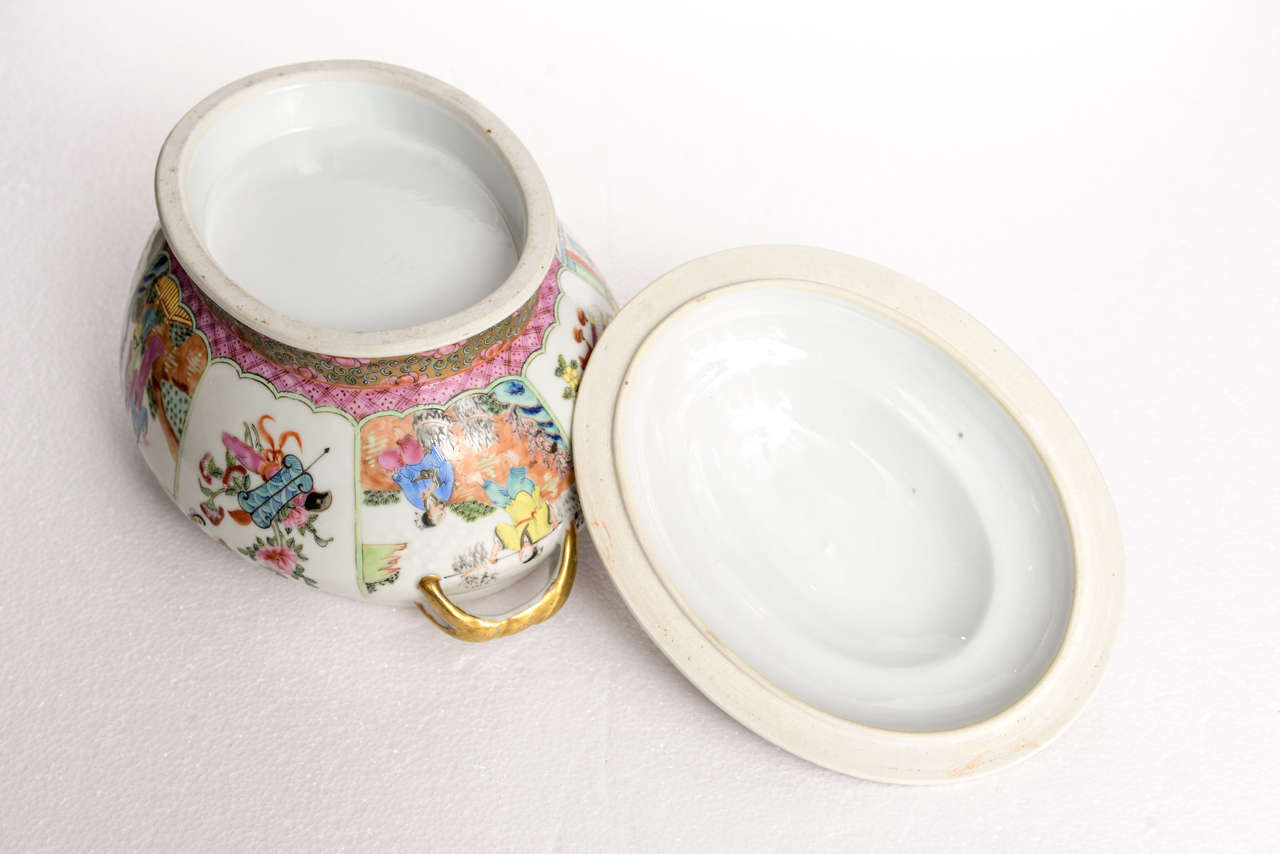 Chinese Famille Rose Tureen with Cover, 19th Century at 1stDibs