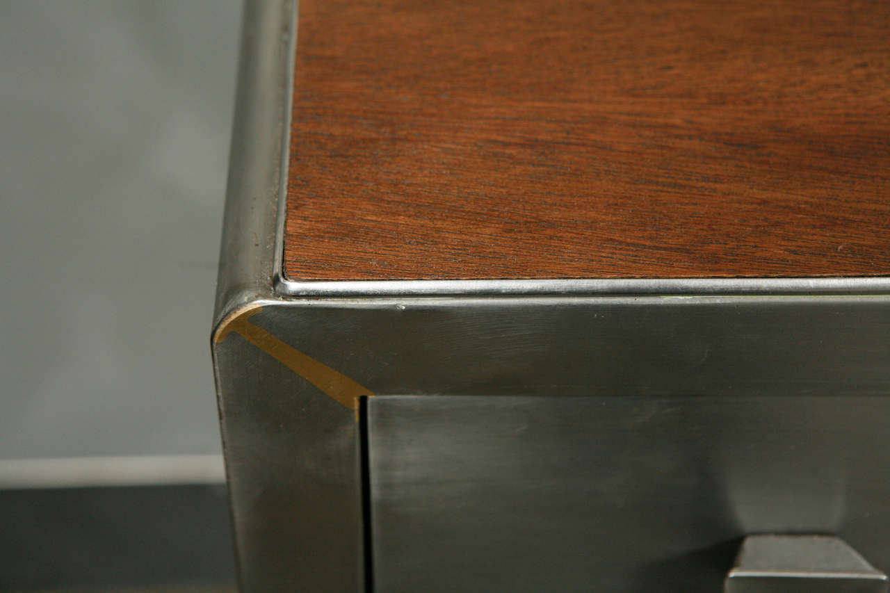 Art Modern Polished Metal Chest of Drawers at 1stDibs | metal chest ...