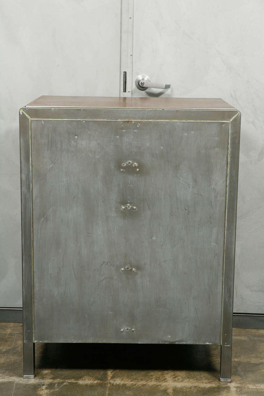 Art Modern Polished Metal Chest of Drawers at 1stDibs | metal chest ...