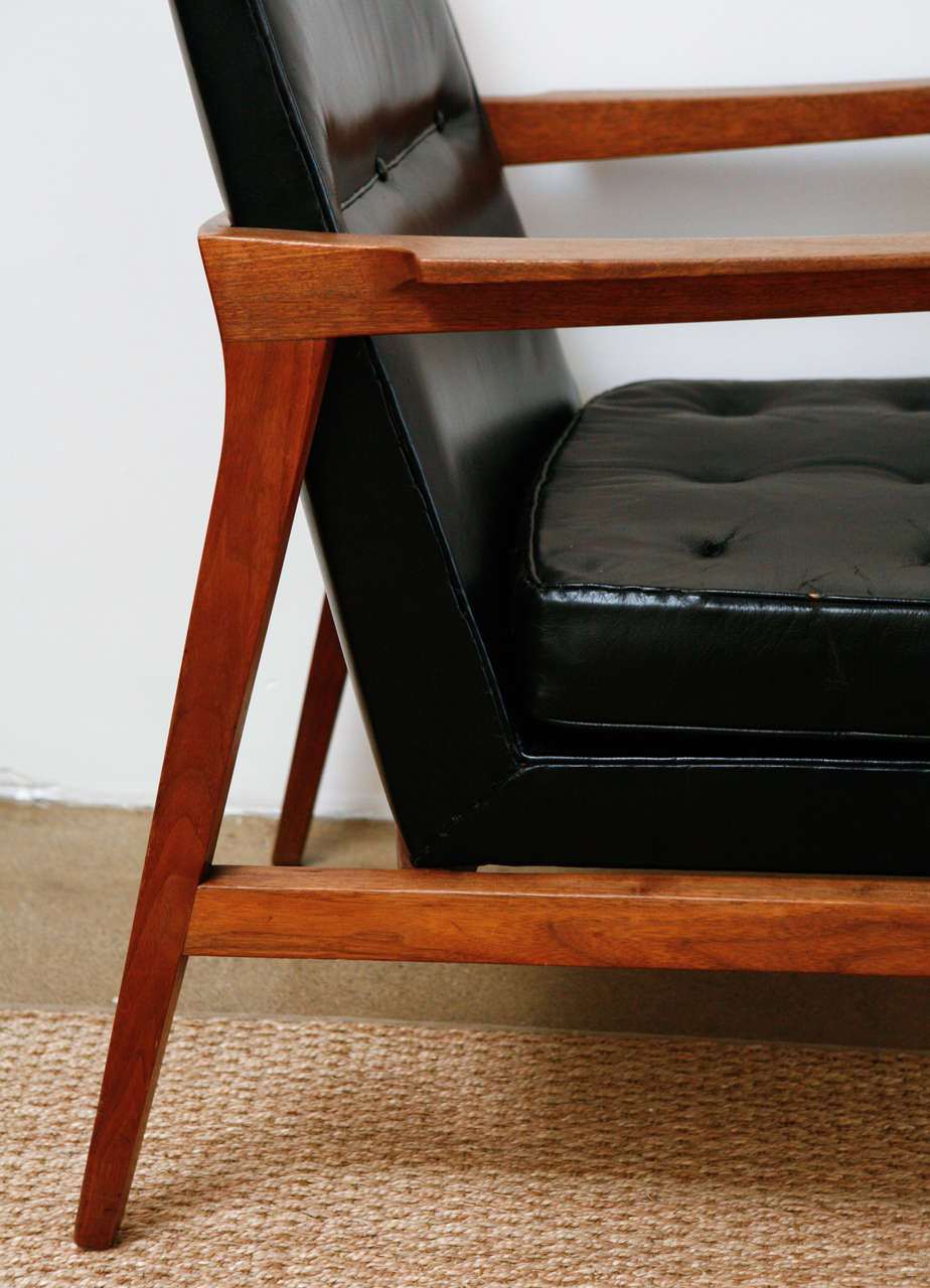 Vintage Leather Dunbar Chair at 1stDibs