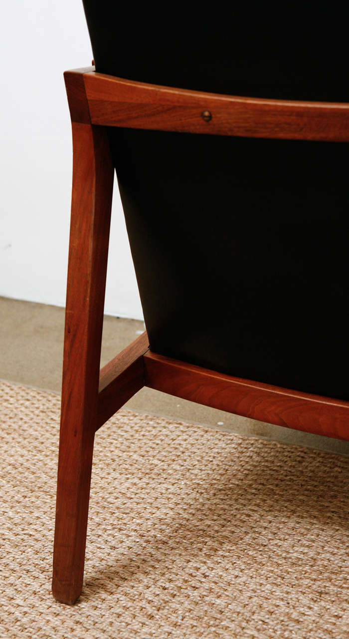 Vintage Leather Dunbar Chair at 1stDibs