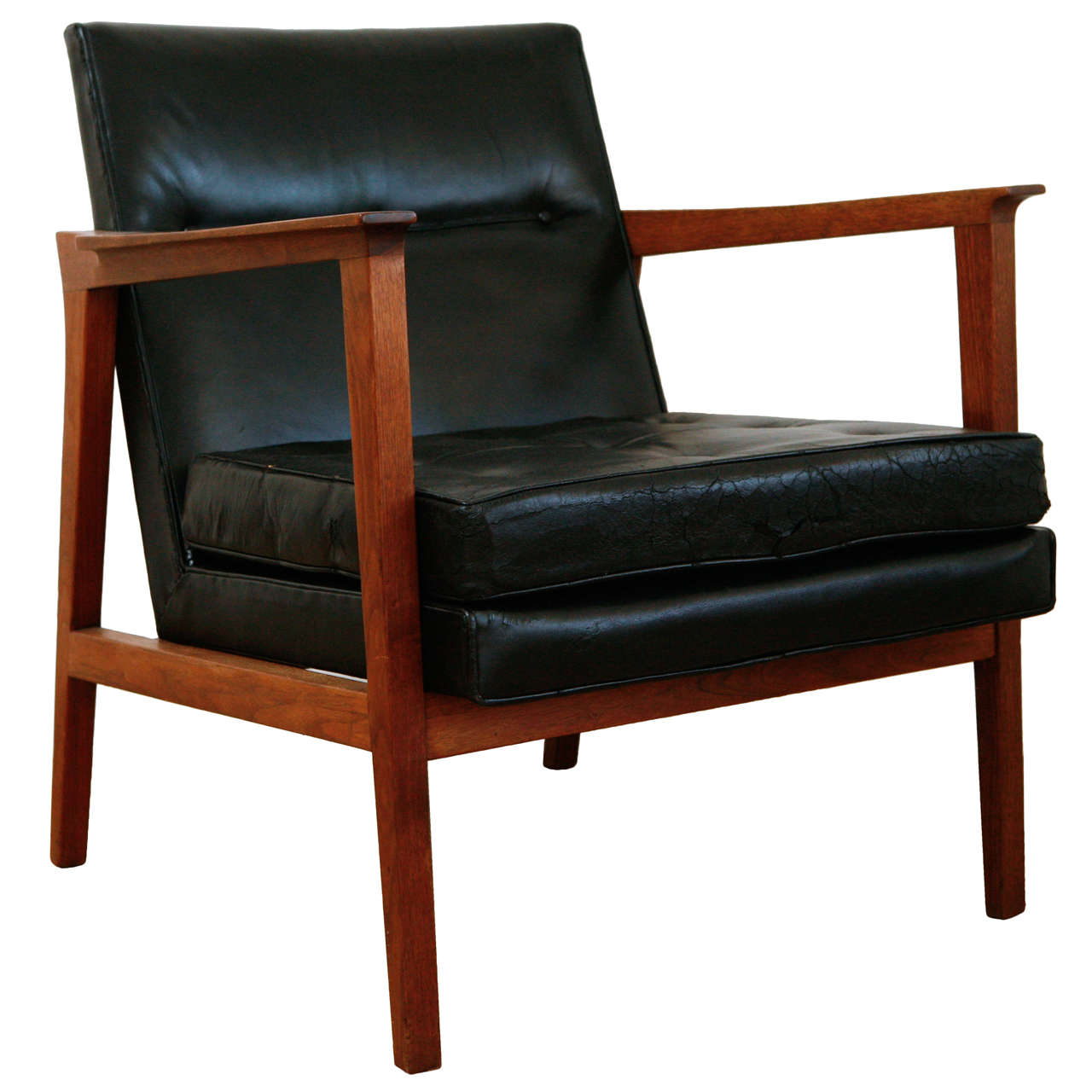 Vintage Leather Dunbar Chair at 1stDibs