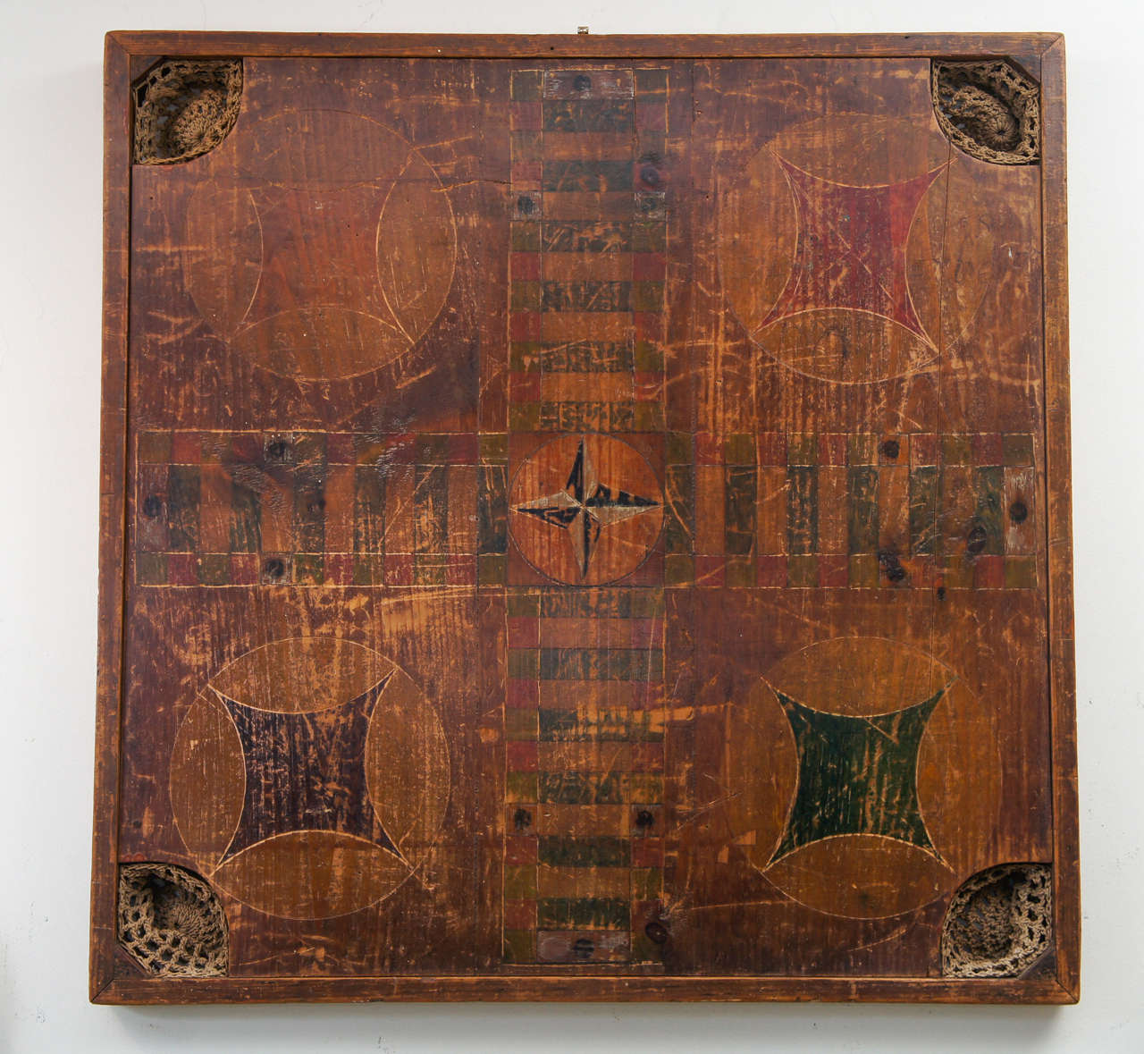 Wooden Carrom Board Game at 1stDibs | antique carrom board, vintage ...