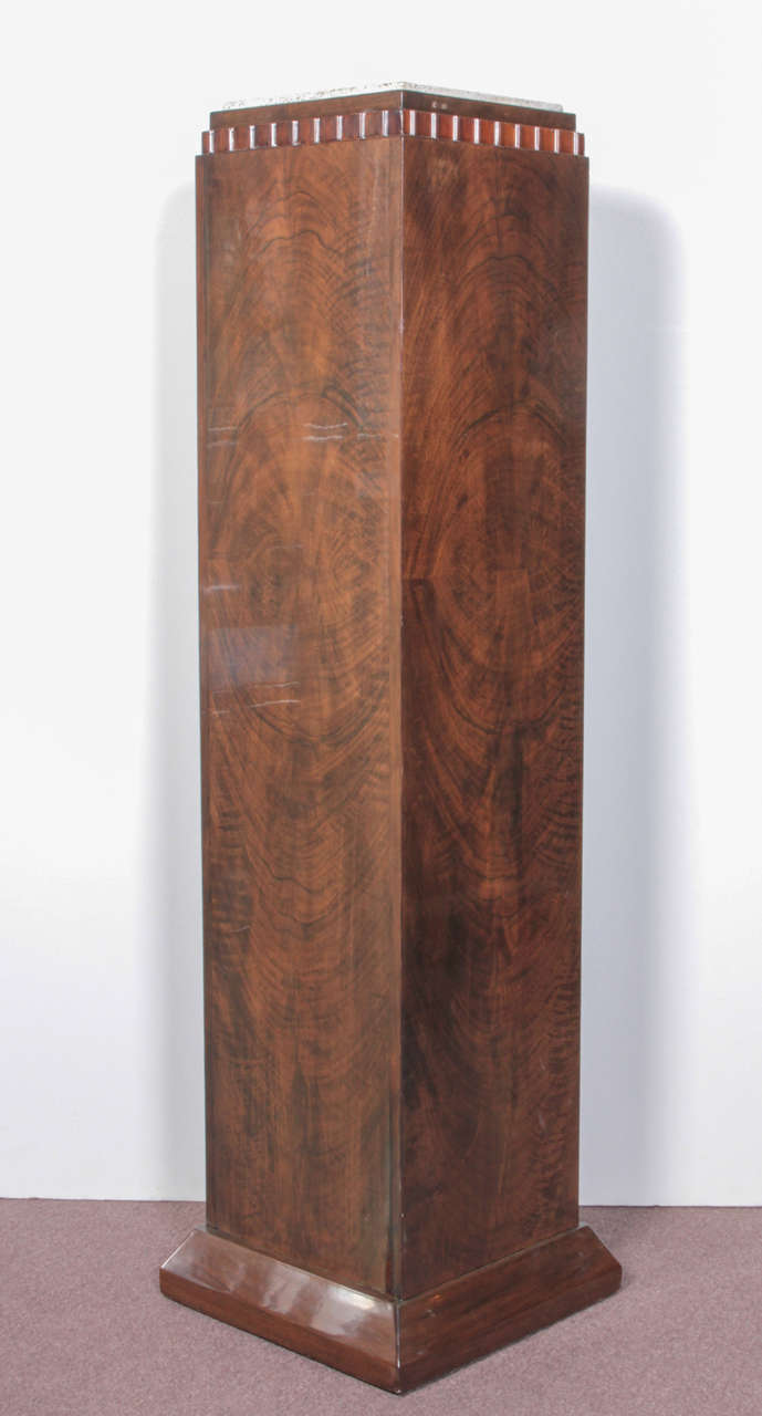 French Art Deco tall pedestal column -attributed to DIM at 1stDibs