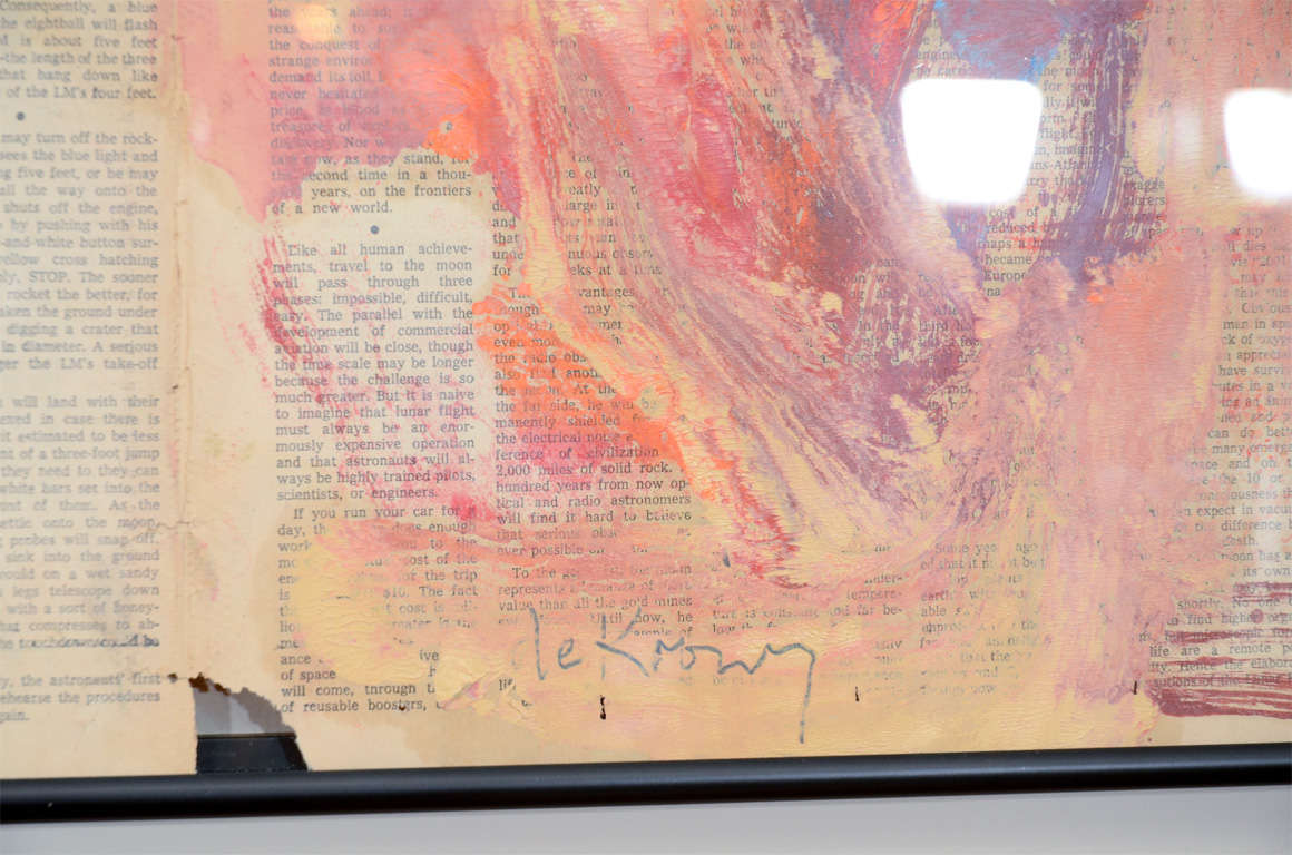 Abstract Expressionist Newspaper Painting by Willem De Kooning at ...