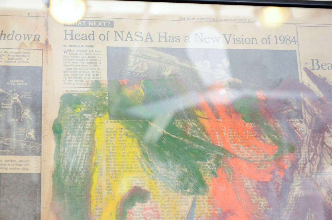 Abstract Expressionist Newspaper Painting by Willem De Kooning at ...