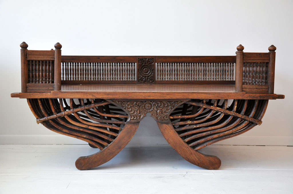 Antique Authentic Wooden Elephant Saddle at 1stDibs | elephant saddle chair