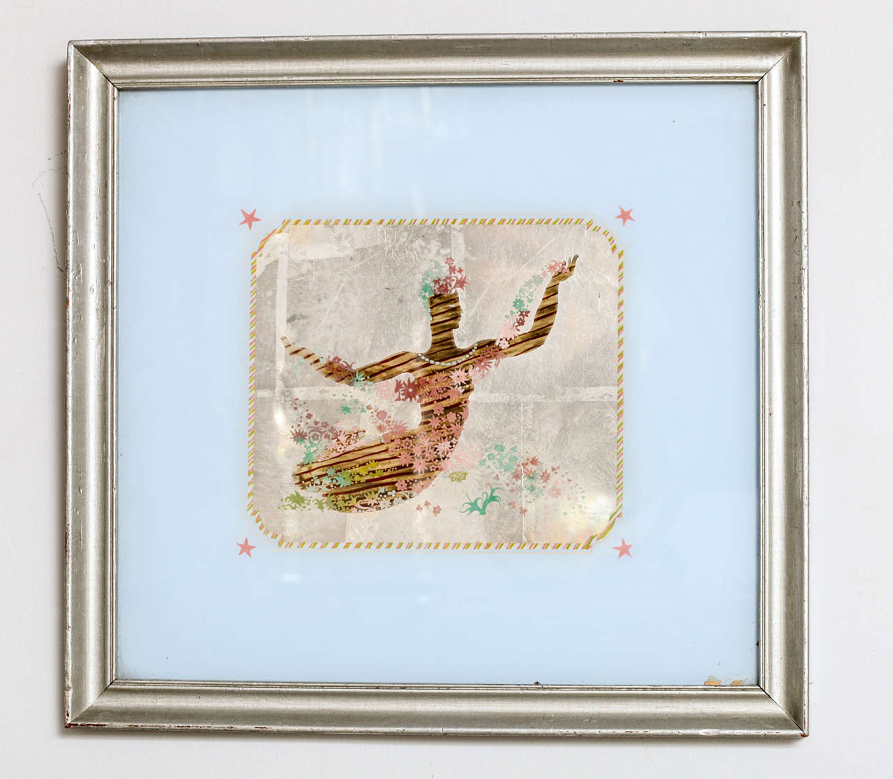 Eglomise Ladies Pictures at 1stDibs