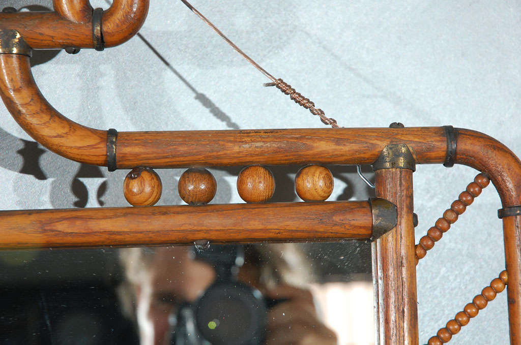 Victorian Stick and Ball Framed Mirror For Sale at 1stDibs | stick on ...