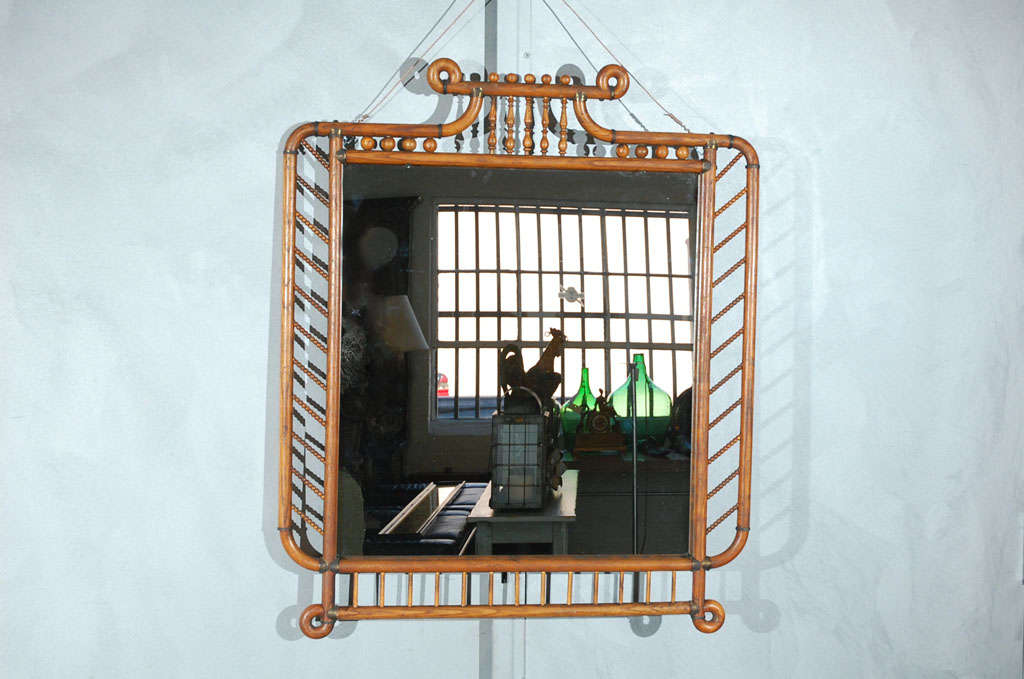 Victorian Stick and Ball Framed Mirror For Sale at 1stDibs | stick on ...