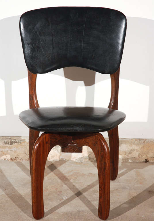 Four Rosewood Side Chairs by Don Shoemaker at 1stDibs