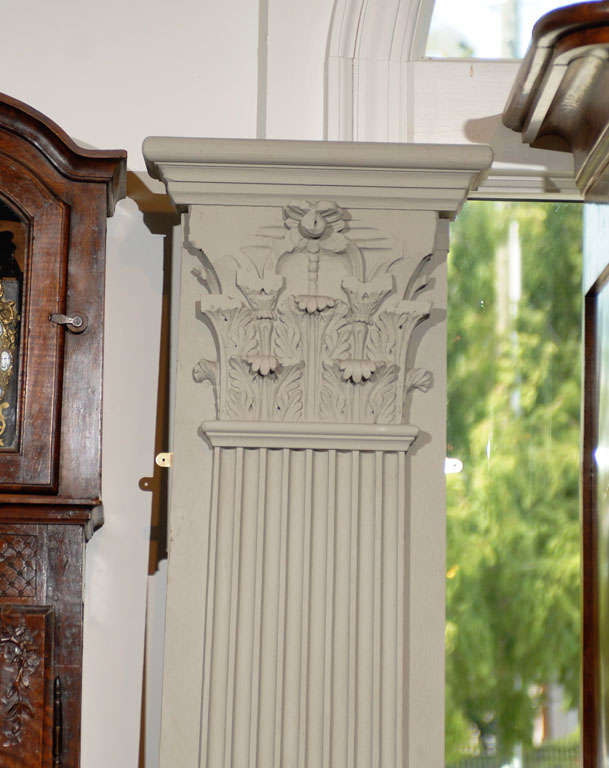 Pair of Neoclassical Style English 19th Century Painted Corinthian ...