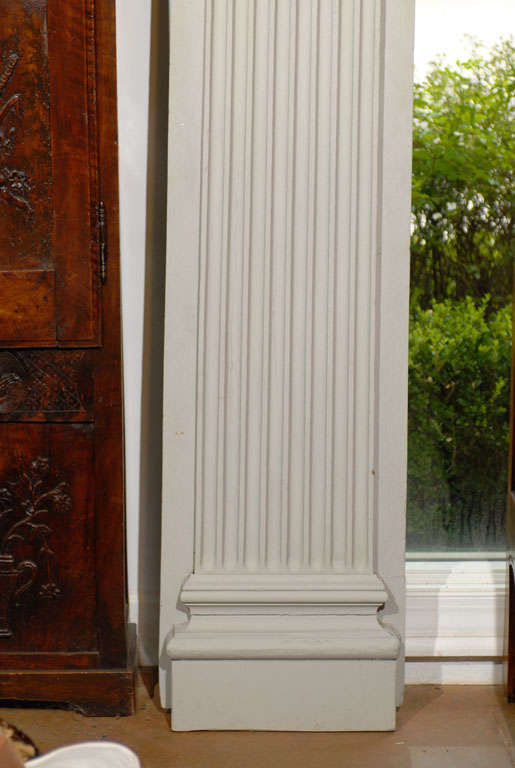 Pair of Neoclassical Style English 19th Century Painted Corinthian ...